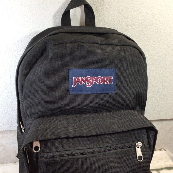 Jansport | Bags | Vintage Jansport Classic Backpack Black Travel School ...